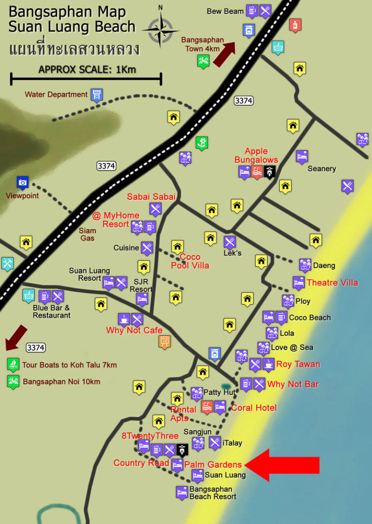 Location Map – Palm Gardens Resort